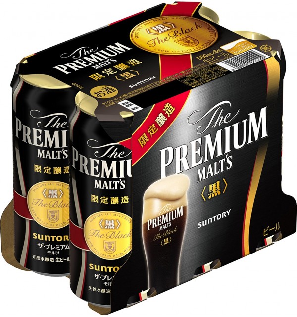 Suntory The Premium Malt's Kuro 50cl X6