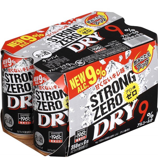 Suntory Chu-Hi Strong Zero Dry 35cl X6